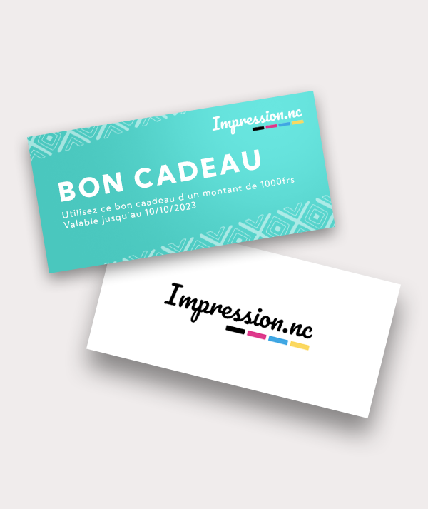 Bon cadeau personnalisé pas cher | Impression.nc