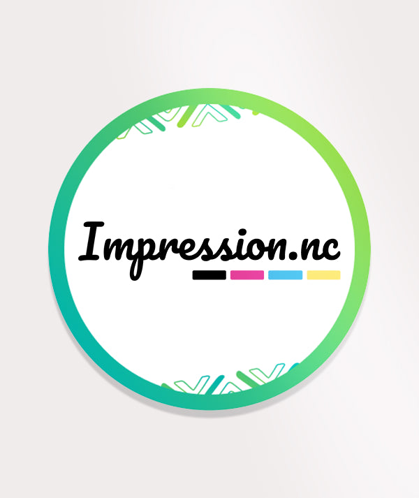 Achat sticker ronds personnalisés en NC | Impression.nc
